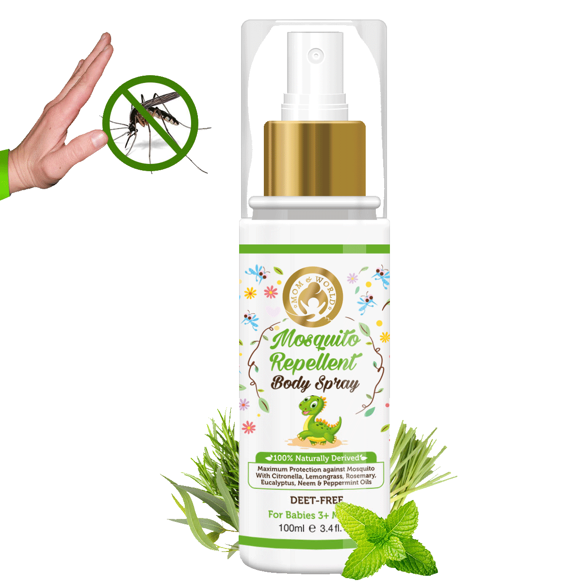 Baby Mosquito Repellent Body Spray, 100ml – Mom and World